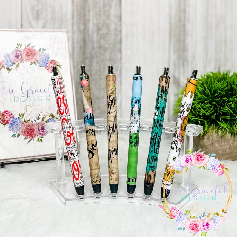 Scripture Pens Epoxy Pens Religious Pens Religious Gifts - Etsy