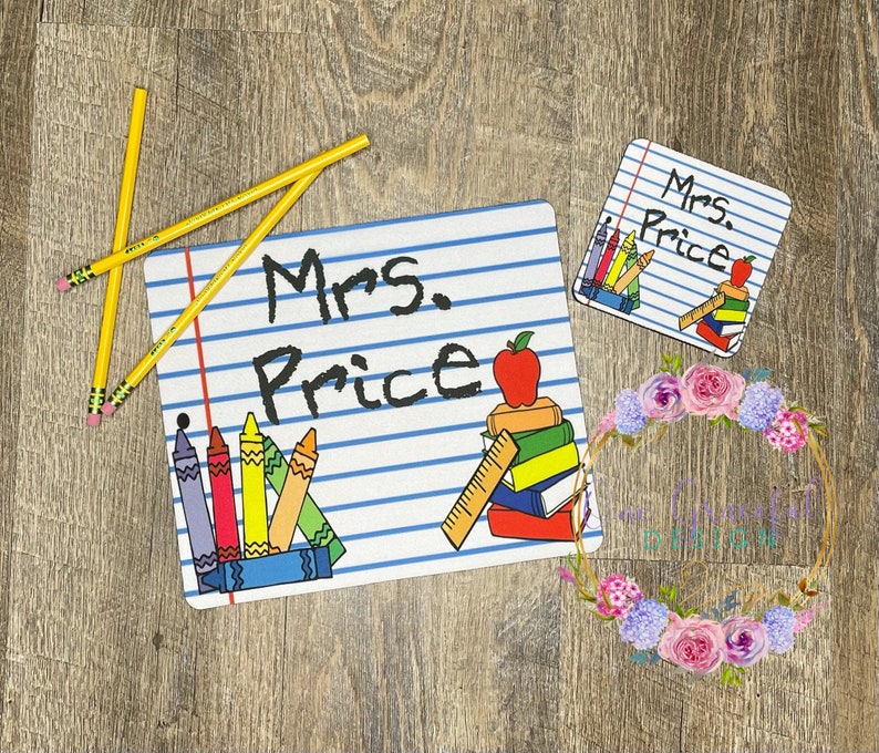 Personalized Mouse Pad for Teacher Gifts/back to - Etsy