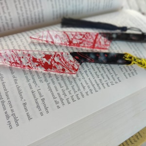Knife Bookmark, Bloody Bookmark, Blood Spatter, Horror Bookmark, Book ...