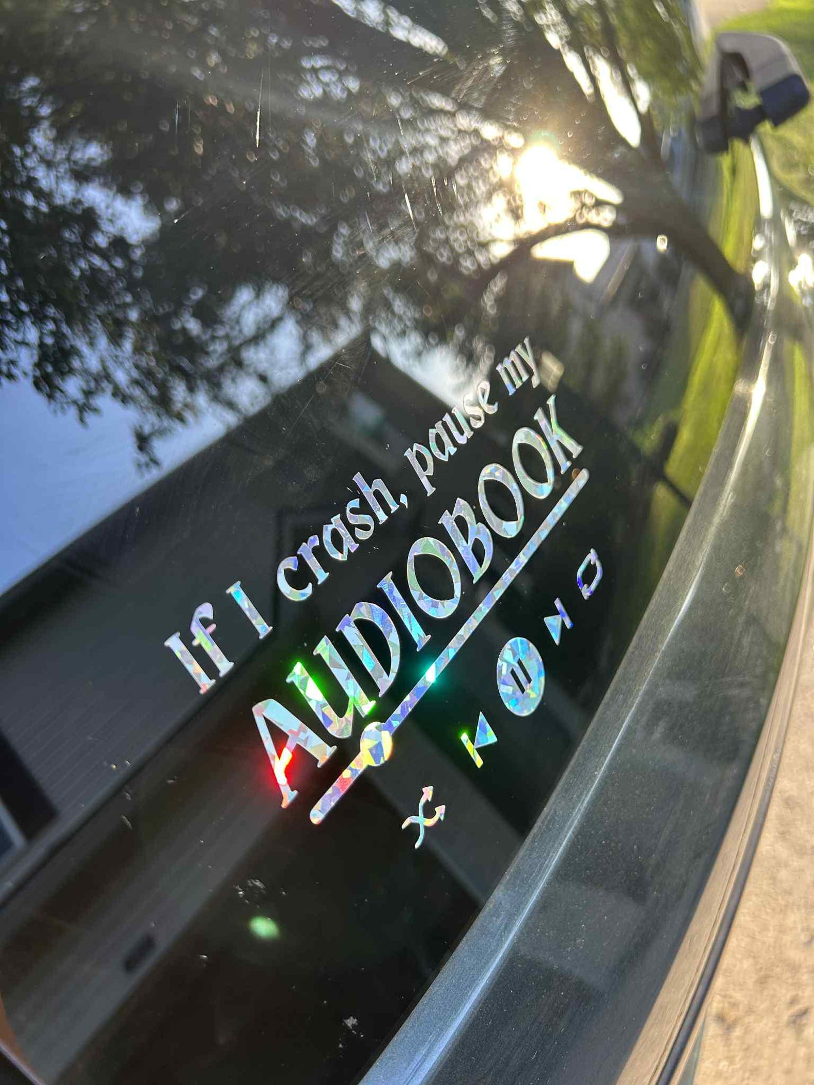 AUDIOBOOK, Audio Girlie, If I Crash, Bookish Merch, Thingy Thingz, Car ...