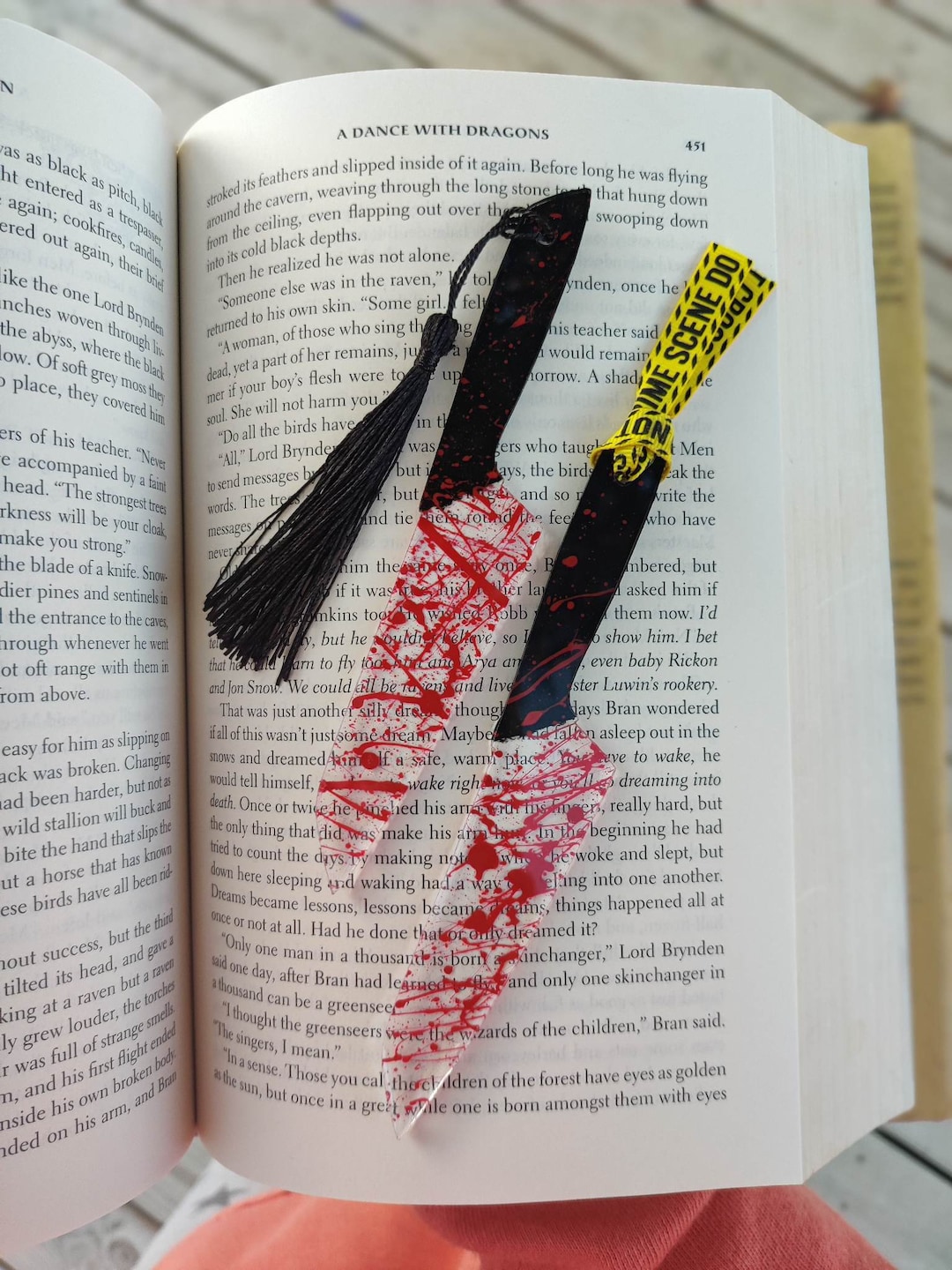 Knife Bookmark, Bloody Bookmark, Blood Spatter, Horror Bookmark, Book ...