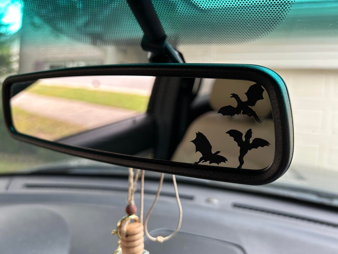 Dragon Decal Fourth Wing, Rear View Mirror Sticker, Mirror Sticker ...