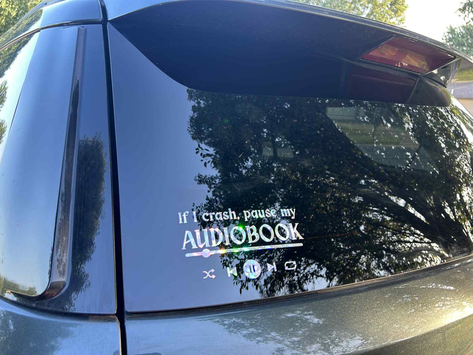 AUDIOBOOK, Audio Girlie, If I Crash, Bookish Merch, Thingy Thingz, Car ...