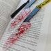 Knife Bookmark, Bloody Bookmark, Blood Spatter, Horror Bookmark, Book ...