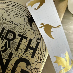 Car Decal, Andarna, Fourth Wing, Tairn, Thingy Thingz, Custom, Bookish ...