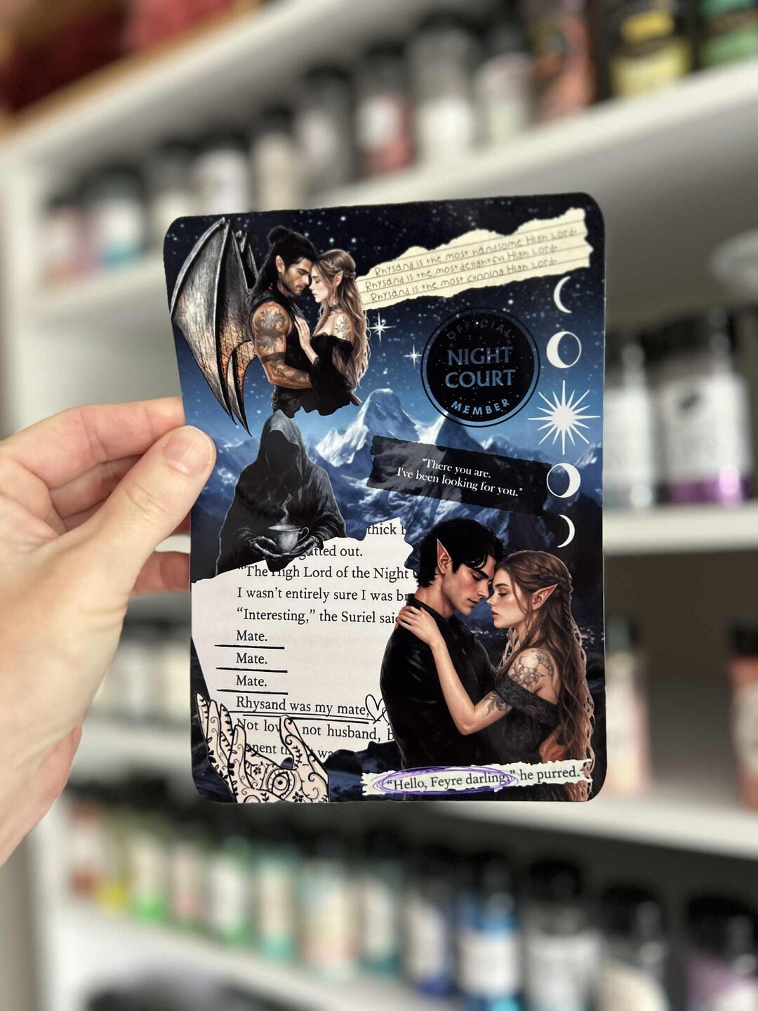 Kindle Insert, Acotar, Kindle Case Insert, Feyre, Romantasy, Dark ...