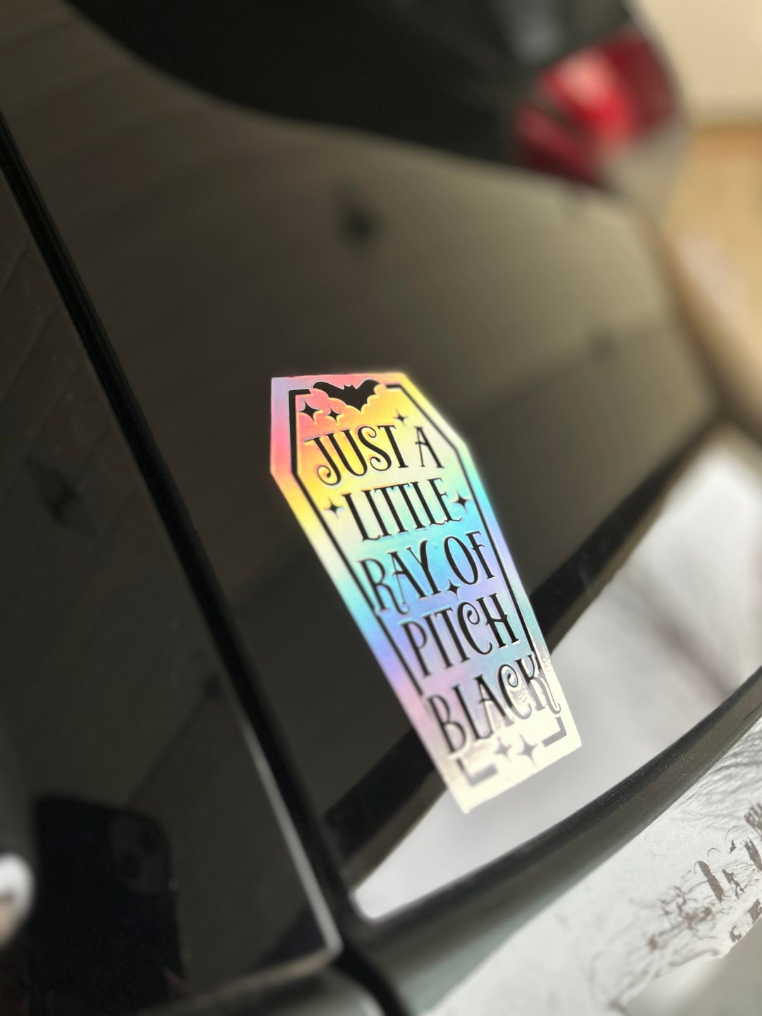 Pitch Black, Car Decal, Custom Sticker, Car Sticker, Funny Decal, Sassy ...