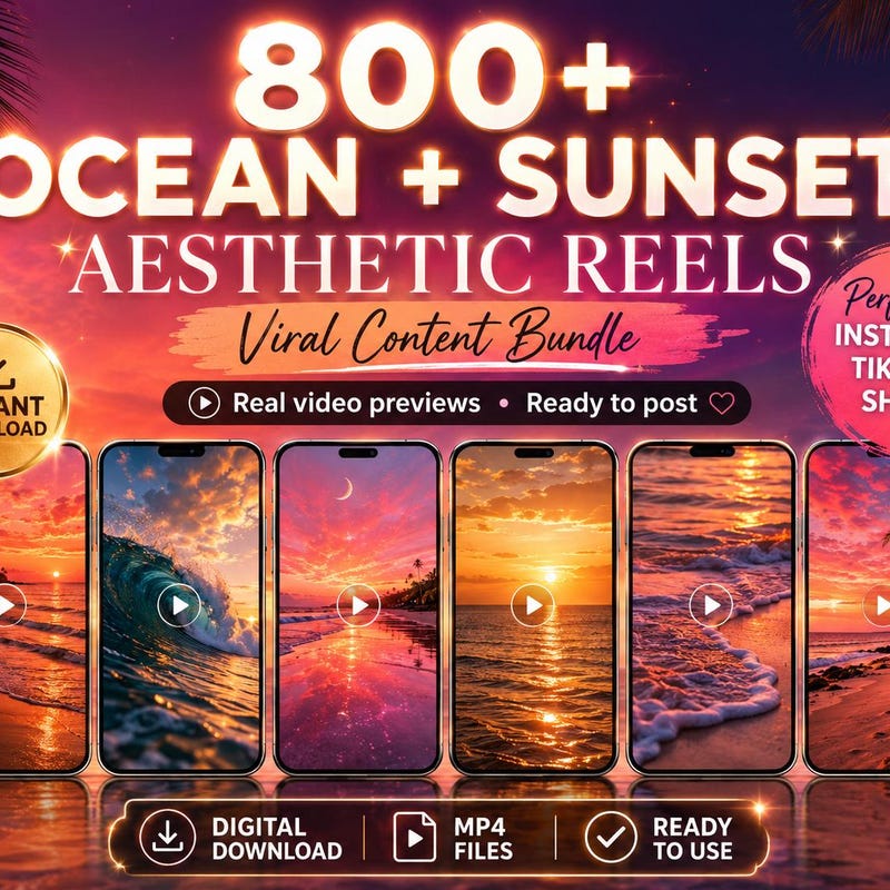 Sunset Instagram Template - Etsy