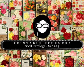 Ephemera Paper Pack Printable Ephemera Set 3 30 Pg | Etsy