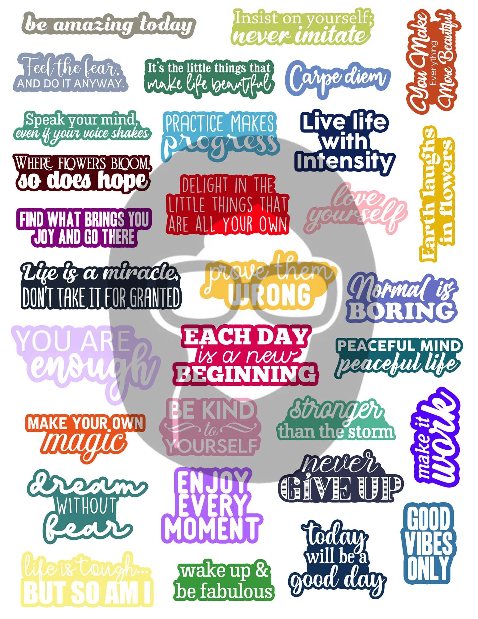 Junk Journal Quotes - Set #1 - 4 Pg Instant Download - Junk Journal ...