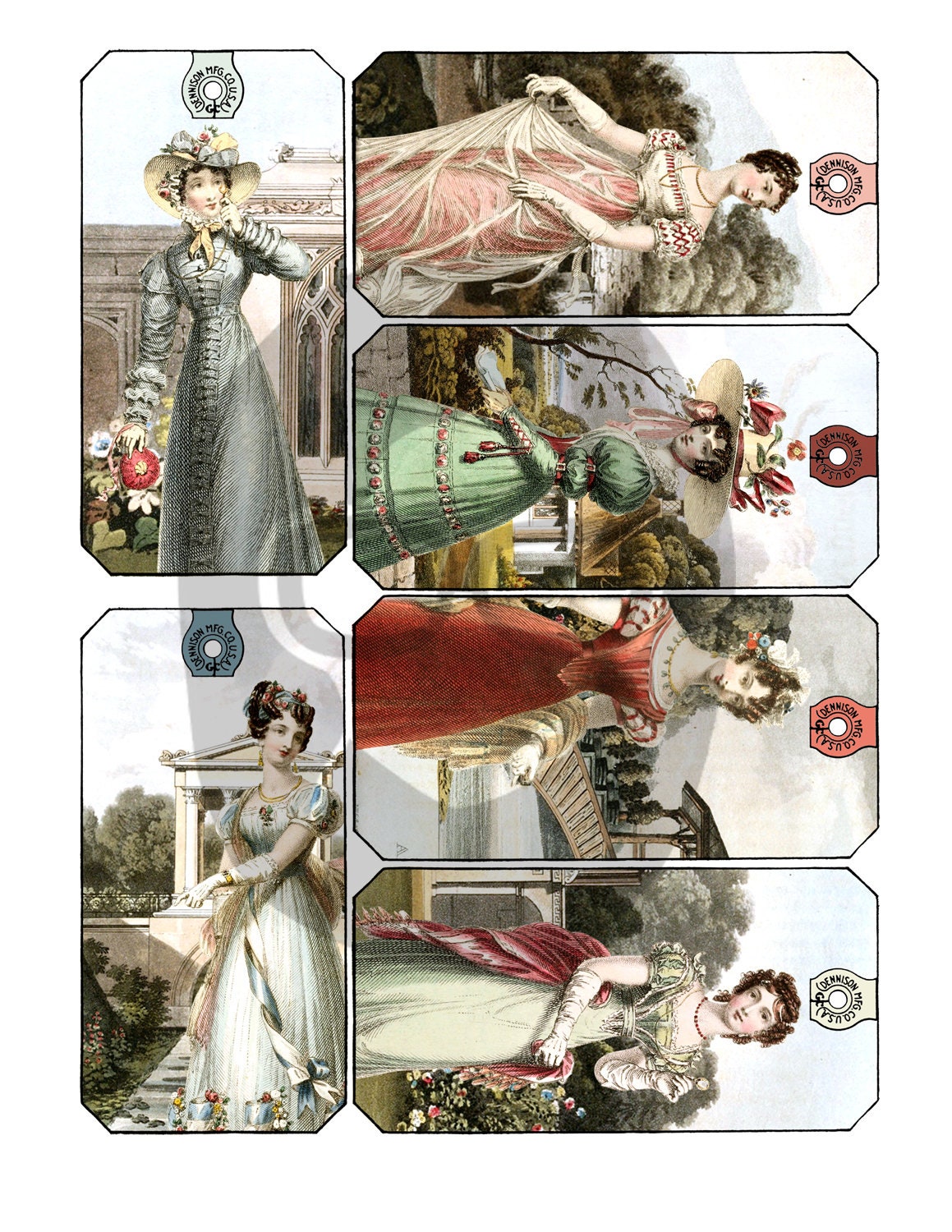 Papercraft emma pride and prejudice Jane Austen Print regency era Tag 2 ...