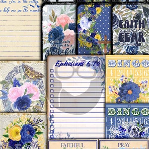 Faith Junk Journal Kit, Scripture Ephemera -40pg Digital Download ...