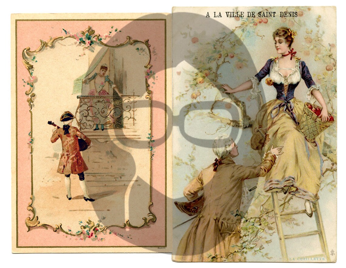 Valentine's Day Printable Calendars Ephemera Set 31 - Etsy