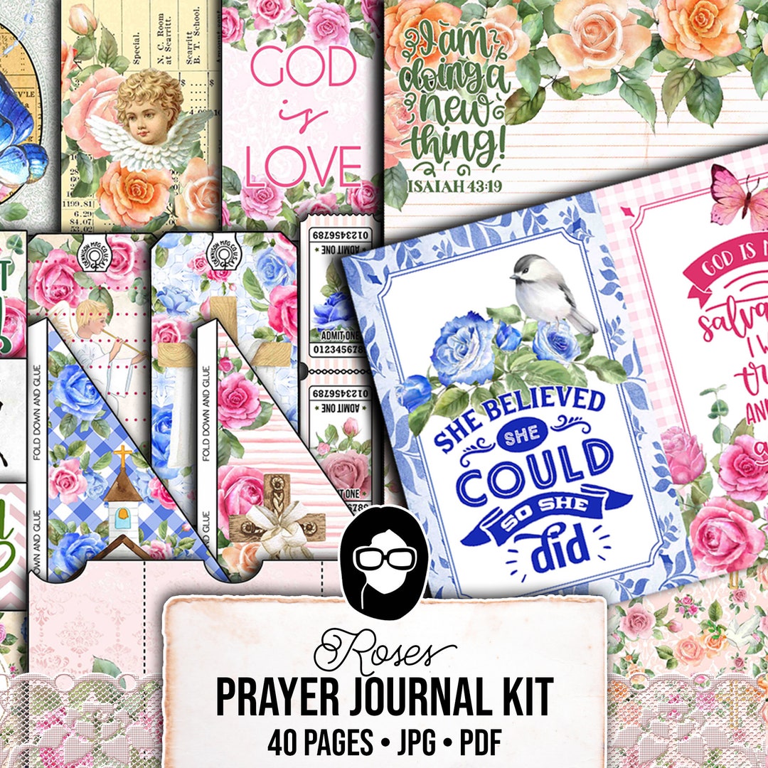 Scripture Journal Printable, Religious Quotes -40pg Digital Download ...