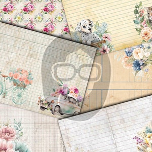 Pastel Junk Journal Kit Pastel Digital Papers 40pg Instant - Etsy