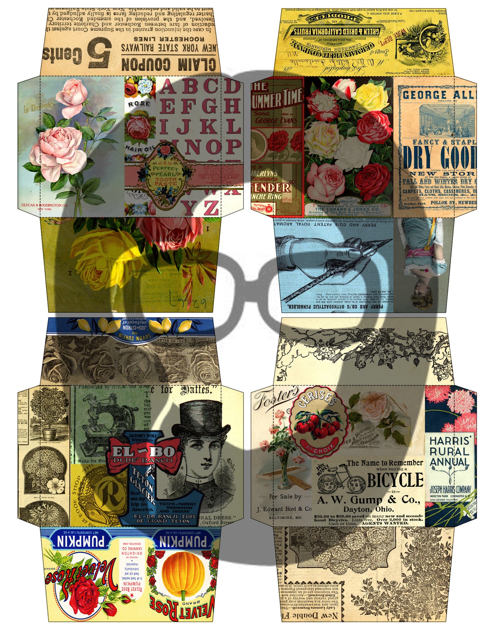 Printable Mini Envelopes 27 3 Page Instant Download - Etsy