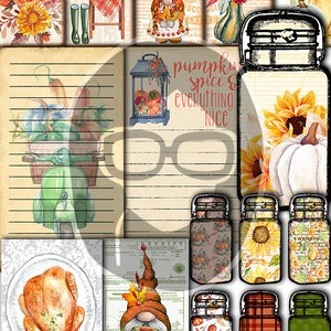 Fall Journaling Kit, Autumn Journal Kit -40pg Digital Download ...