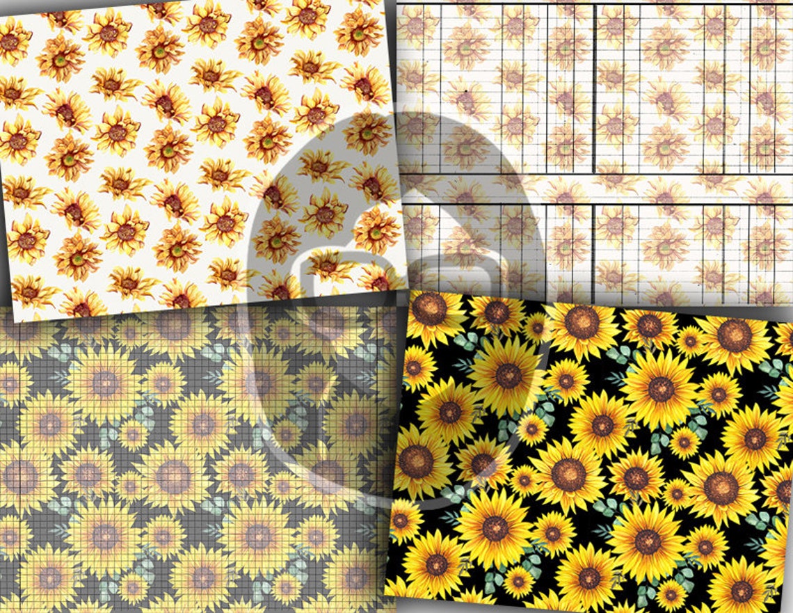 Sunflower Digital Paper Printable Journal Bundle 30pg - Etsy