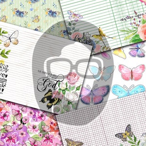Butterfly Prayer Kit, Faith Junk Journal Kit-40pg Digital Download ...