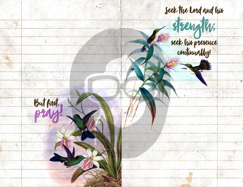 Bible Verses DIY Hummingbirds Set 3 3 Pg Instant | Etsy