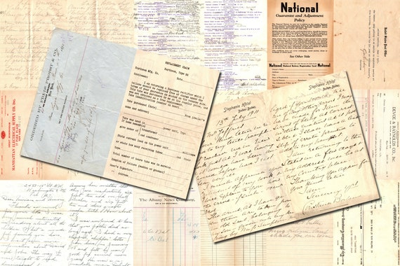 Ephemera Paper Pack Printable Ephemera Set 56 20 Pg - Etsy