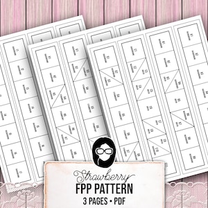 Strawberry Quilt Block, Foundation Paper Piecing Pattern, Scrappy Quilt ...