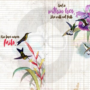 Bible Verses DIY - Hummingbirds Set # 1 - 3 Pg Instant Downloads ...