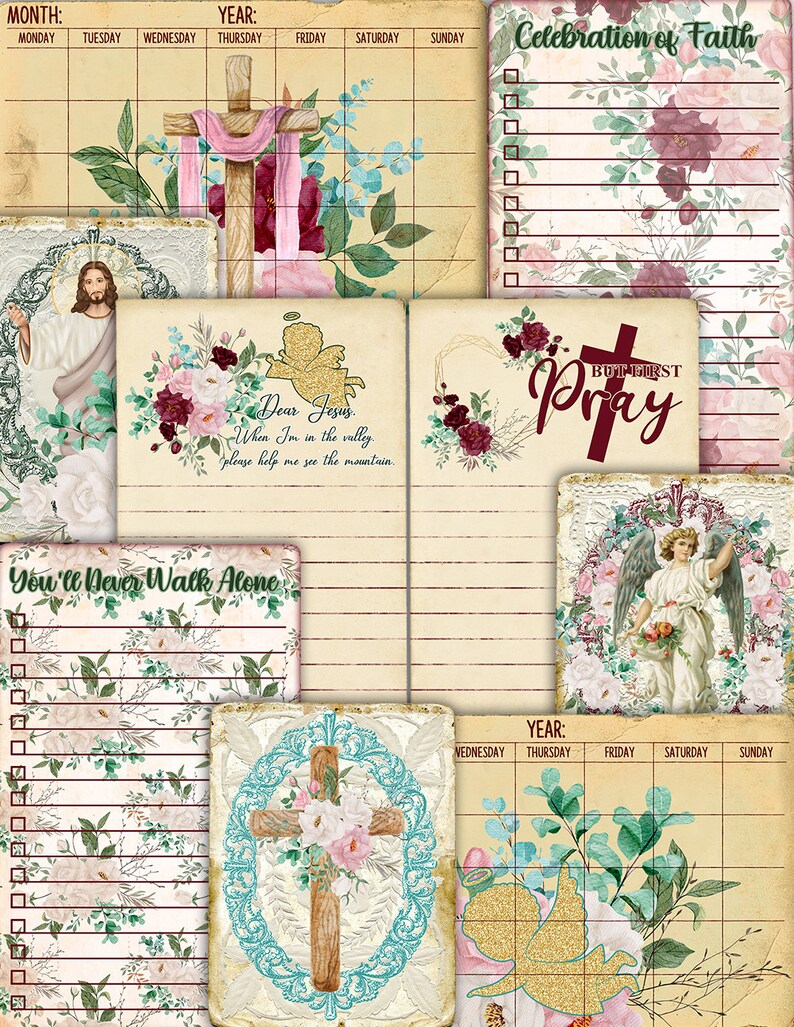 Grief Journal Printable Bible Journaling Kit 29pg Digital | Etsy