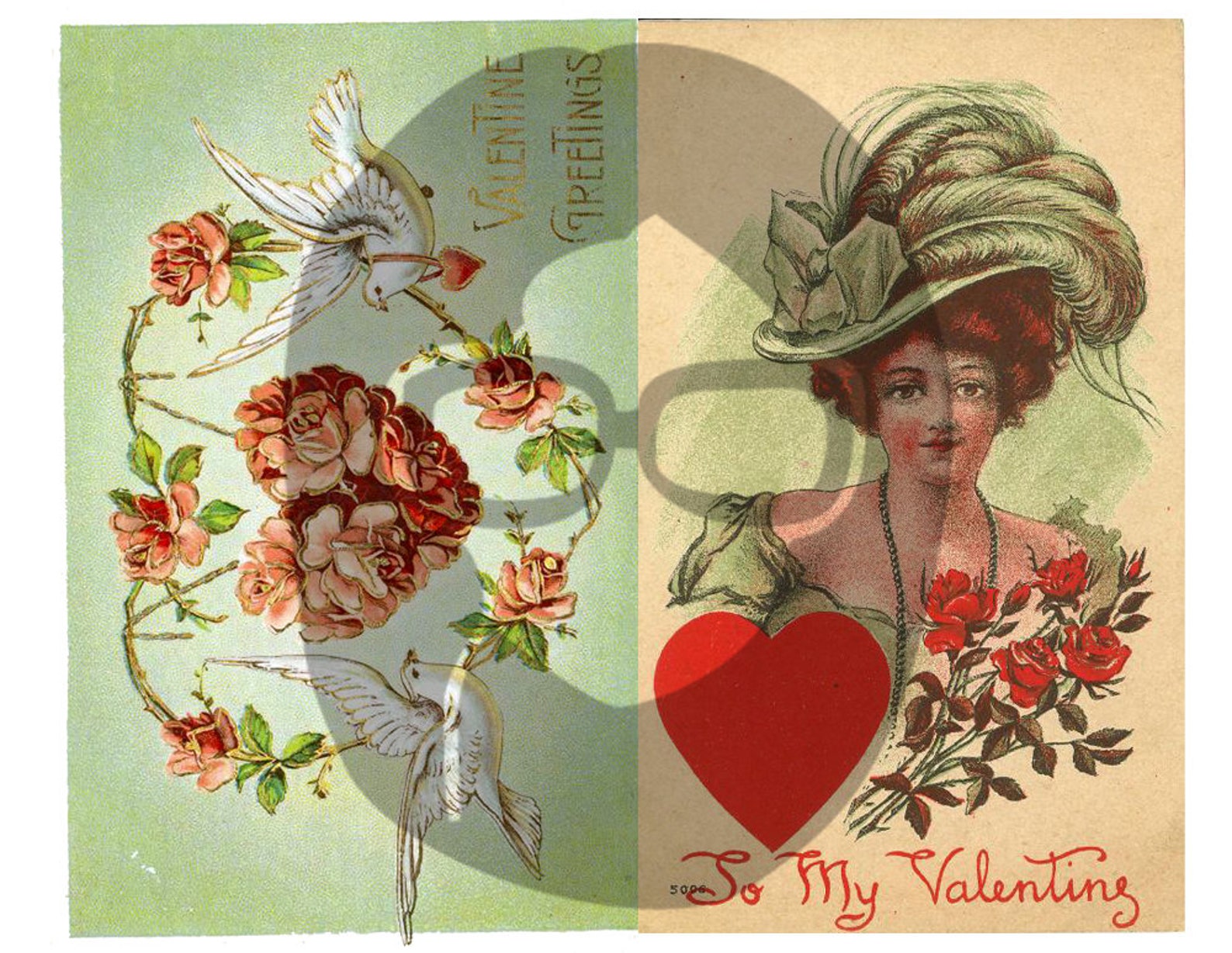 Valentine's Day Printable Calendars Ephemera Set 31 - Etsy