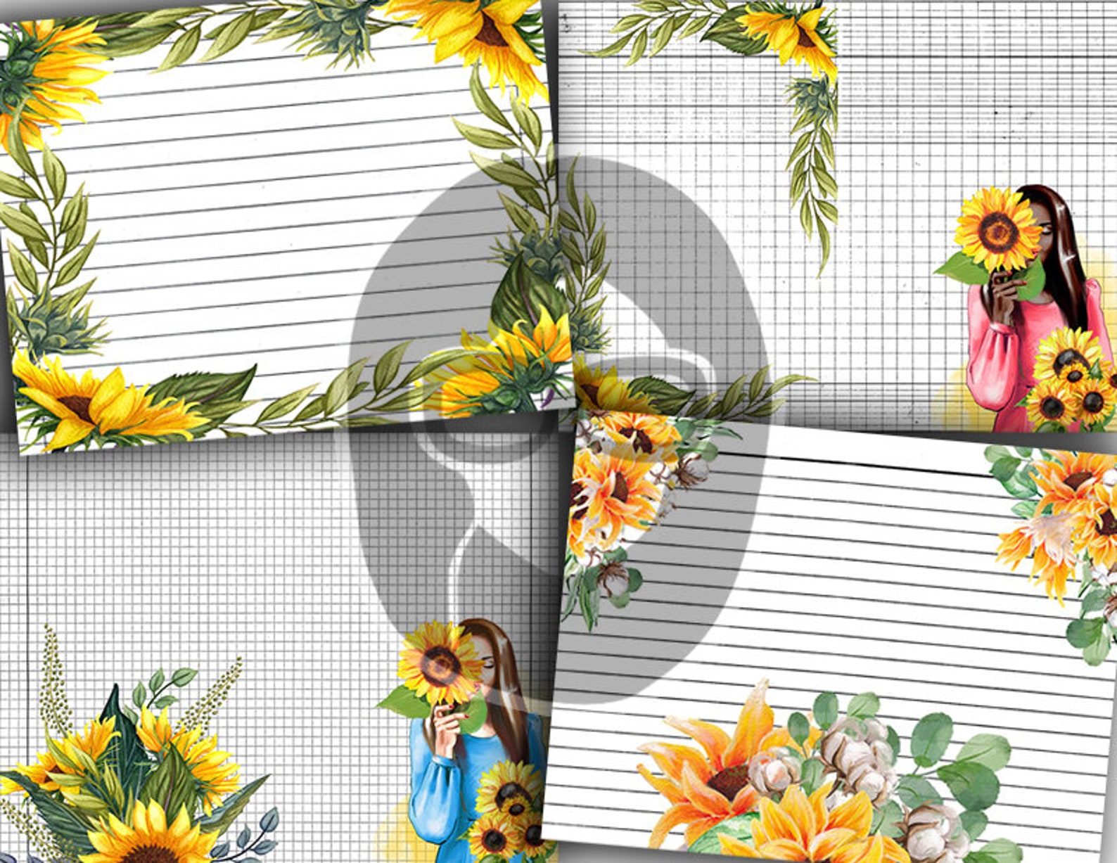 Sunflower Journal Pages Printable Journal Bundle 30pg - Etsy