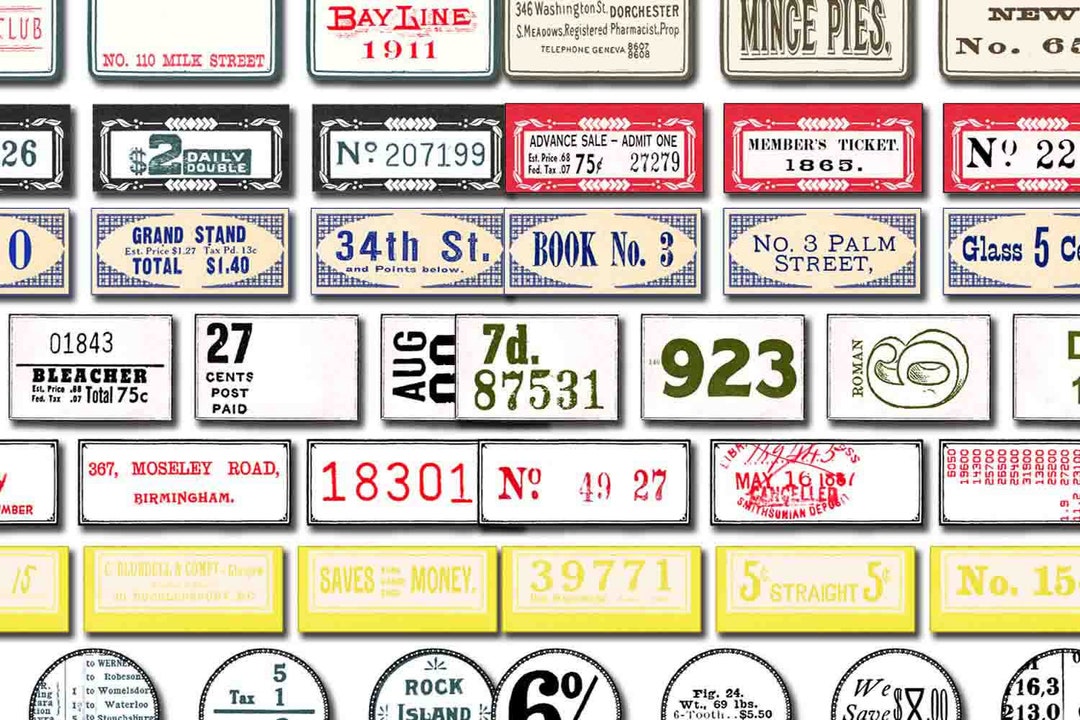 Vintage Labels - Set #1 - 2 Page Instant Download - Junk Journal Kit ...