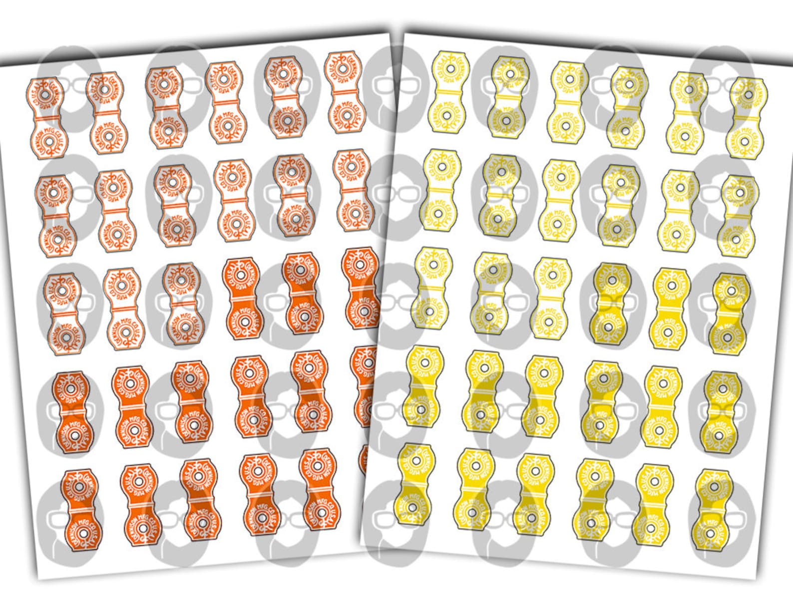 Hole Reinforcements Tag Reinforcements 24pg Digital - Etsy