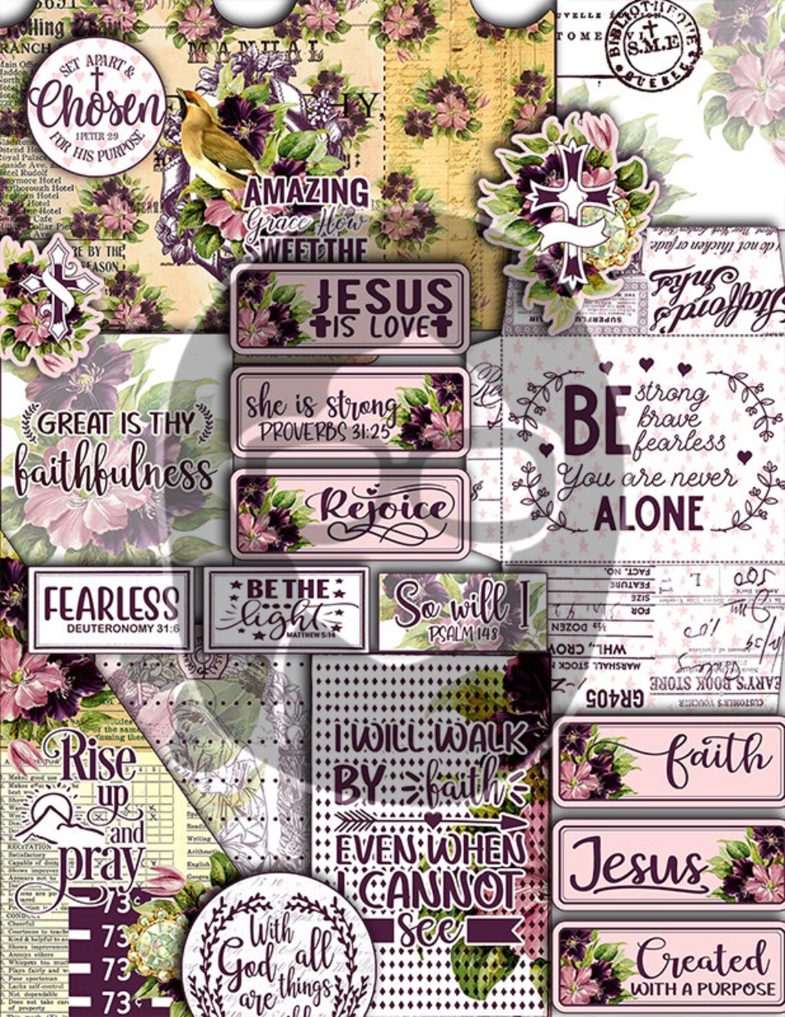 Bible Journaling Kit Christian Printables 27pg Digital - Etsy