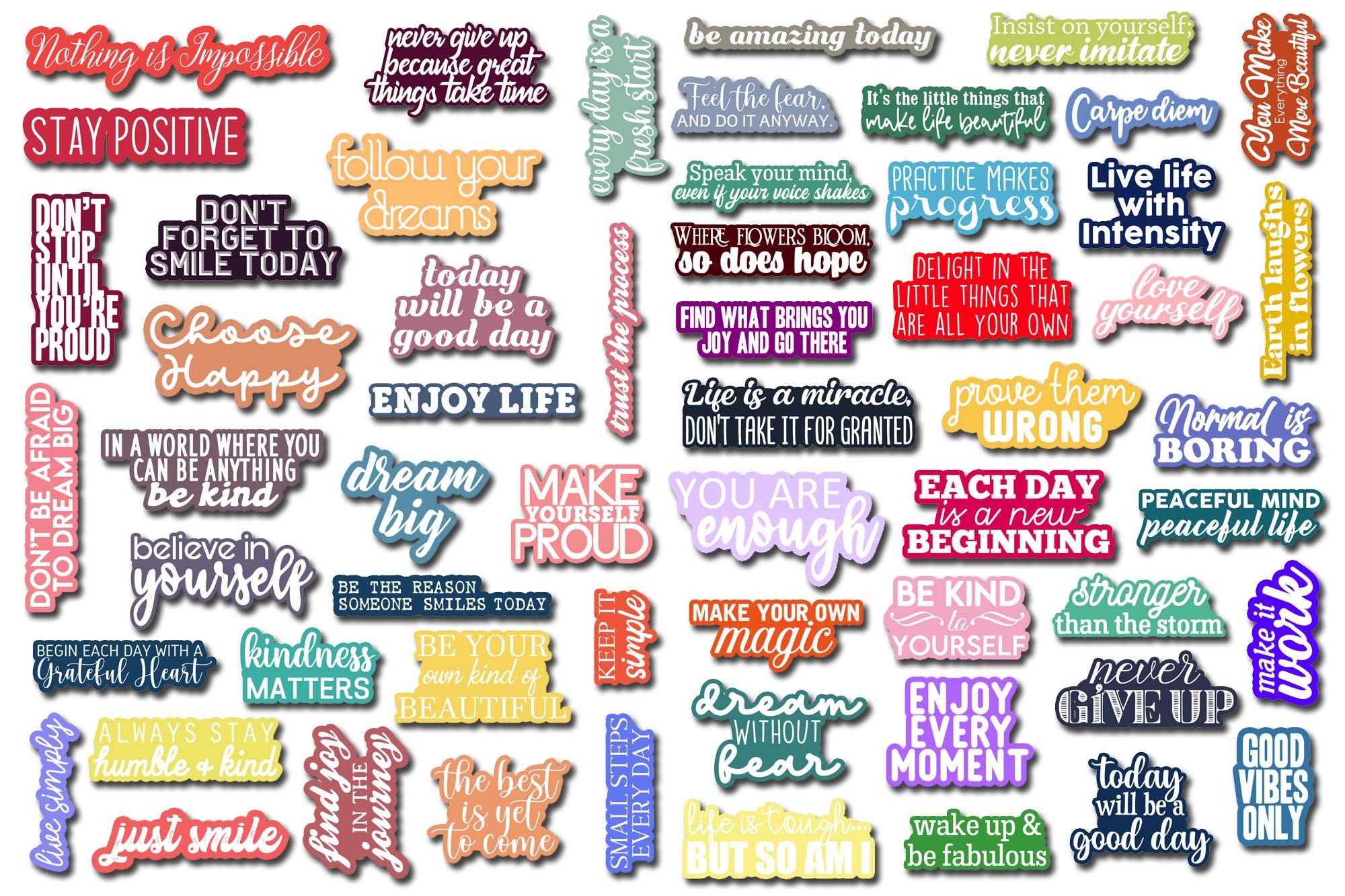 Junk Journal Quotes - Set #1 - 4 Pg Instant Download - Junk Journal ...