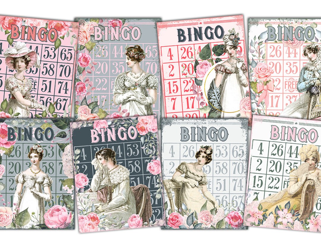 Pride and Prejudice - Jane Austen Bingo Cards - 3 Page Instant Download ...