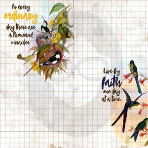 Bible Verses DIY - Hummingbirds Set # 1 - 3 Pg Instant Downloads ...