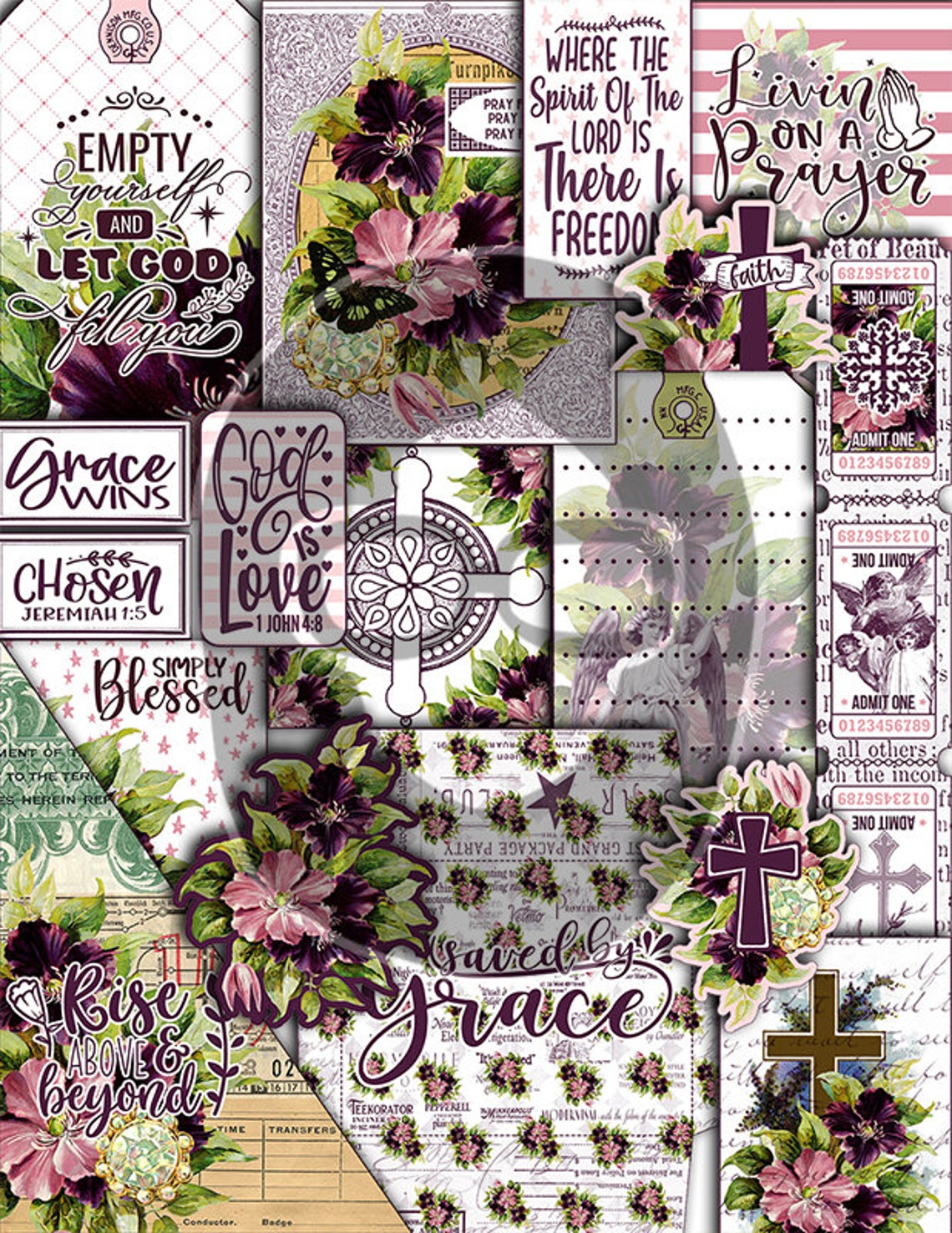 Bible Journaling Kit, Christian Printables -27pg Digital Download ...