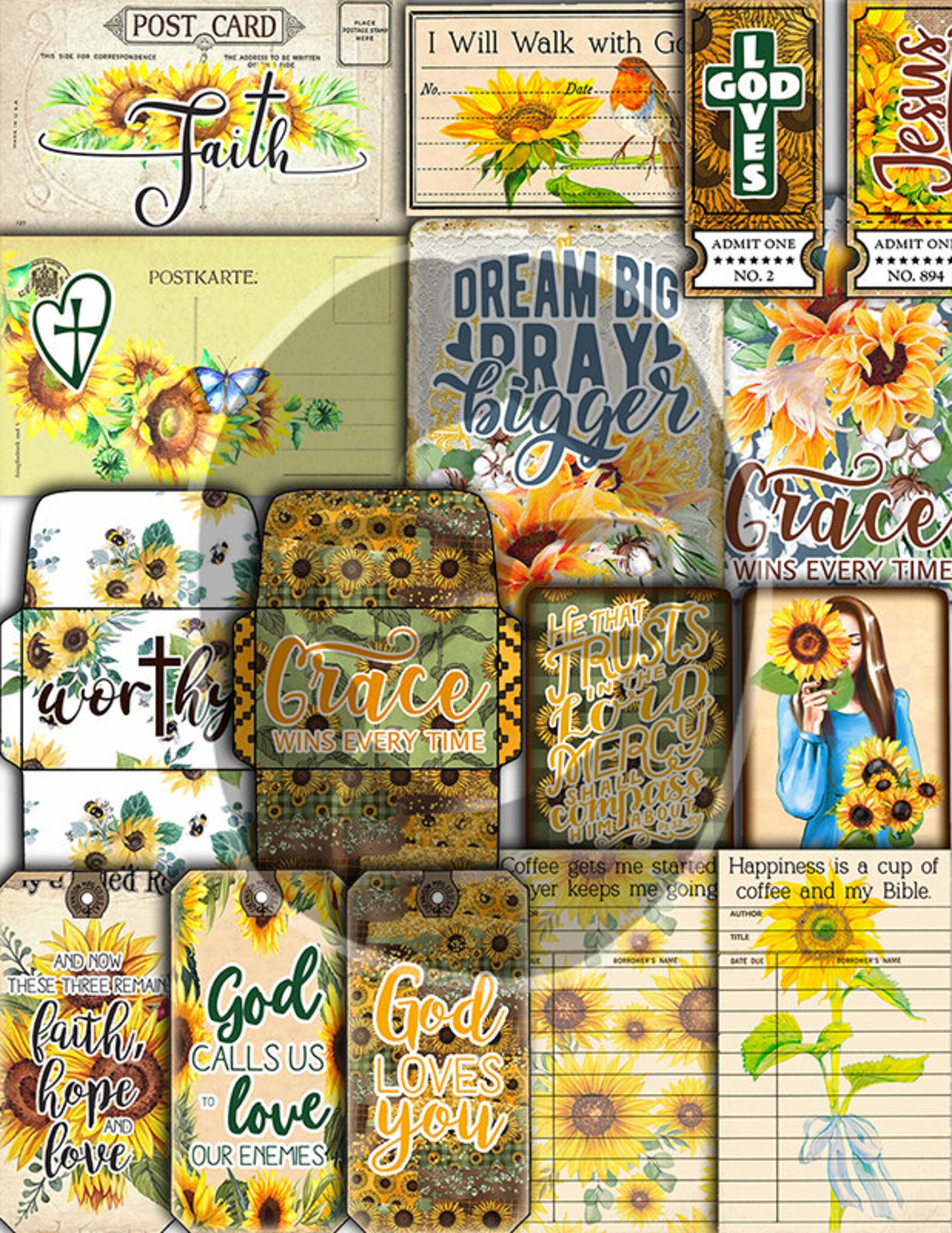 Christian Affirmations Prayer Kit 40pg Digital Download - Etsy