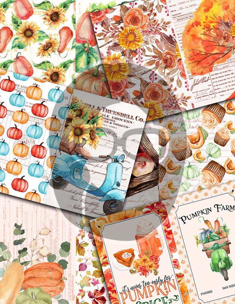 Fall Journaling Kit, Autumn Journal Kit -40pg Digital Download ...
