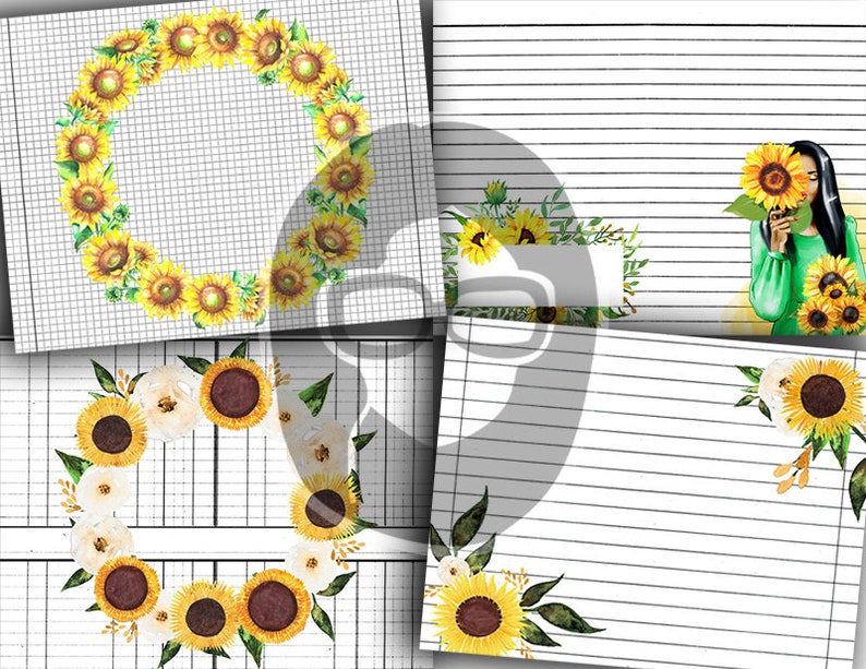 Sunflower Journal Pages Printable Journal Bundle 30pg - Etsy