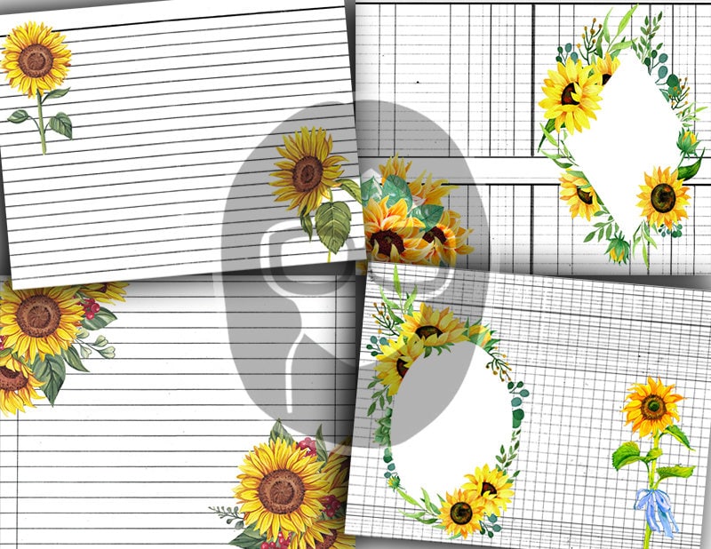 Sunflower Journal Pages Printable Journal Bundle 30pg - Etsy