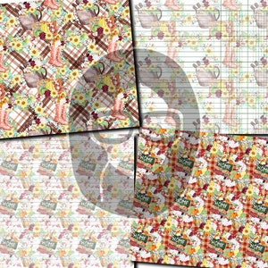 Fall Digital Paper, Autumn Journal Printables -20pg Digital Download ...