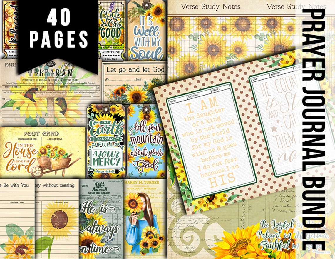 Christian Affirmations Prayer Kit 40pg Digital Download - Etsy