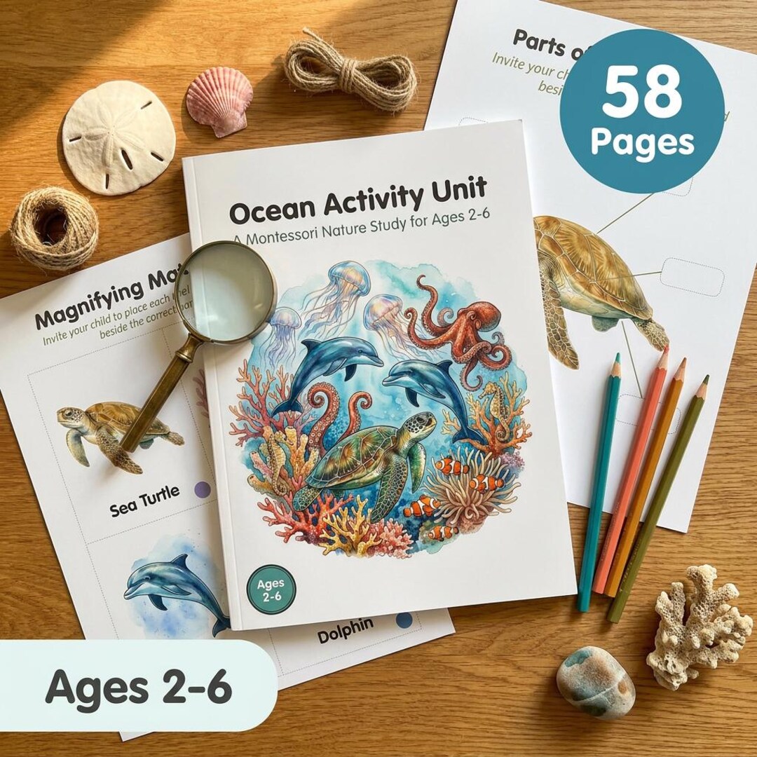 Montessori Ocean Activity Unit | Ages 2-6 | Sea Turtle Life Cycle ...