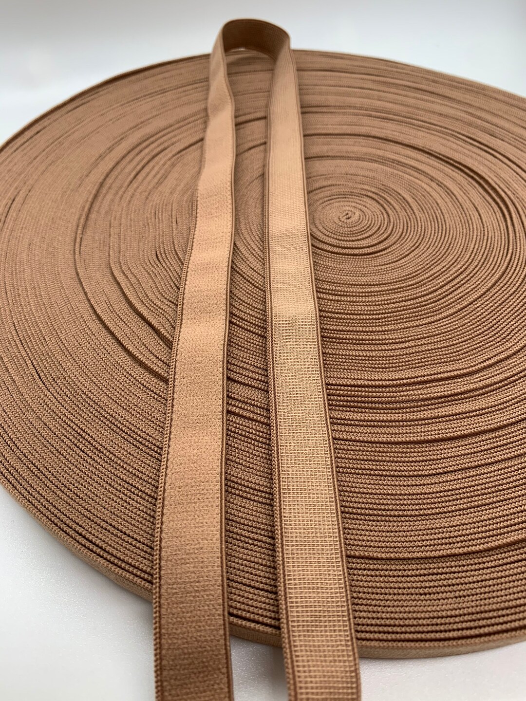 1/2 Inch Plush Elastic Band Dark Tan Color 3-50 Yards - Etsy