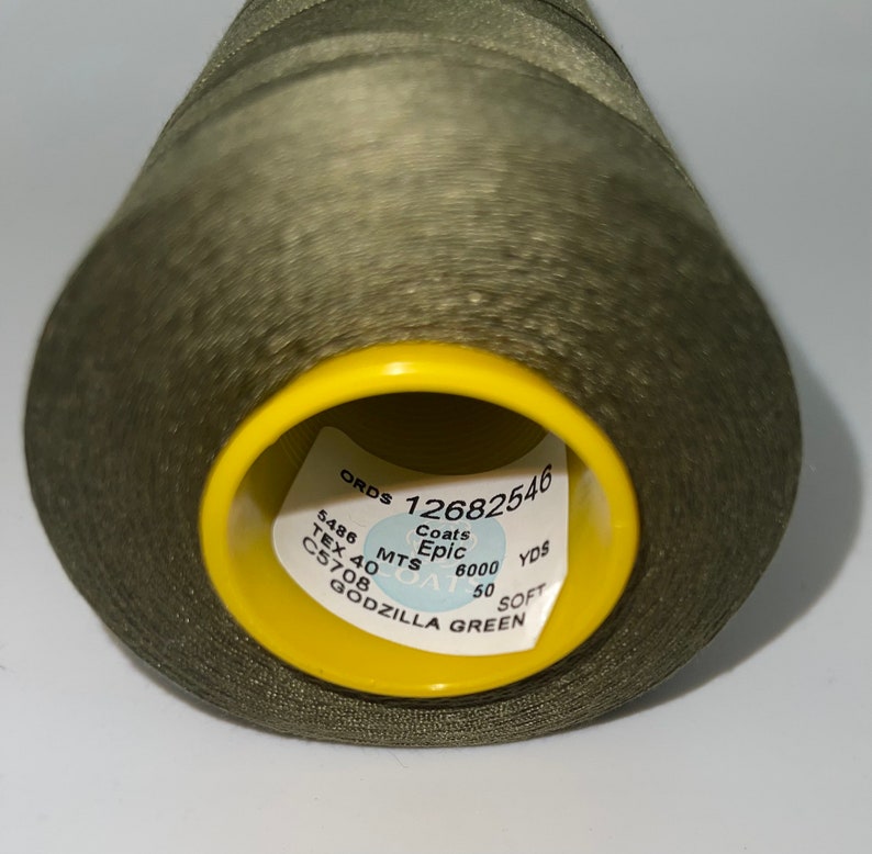Coats Epic Thread 6000yd 40tex Godzilla Green - Etsy