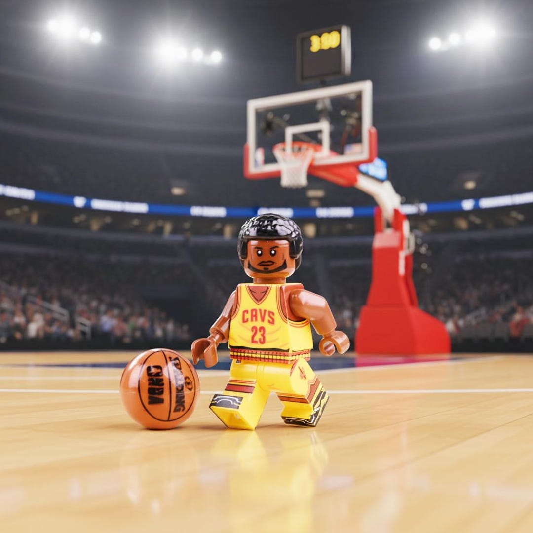 Moc-lebron James Minifigure | Basketball King | LA Lakers Legend | LEGO ...