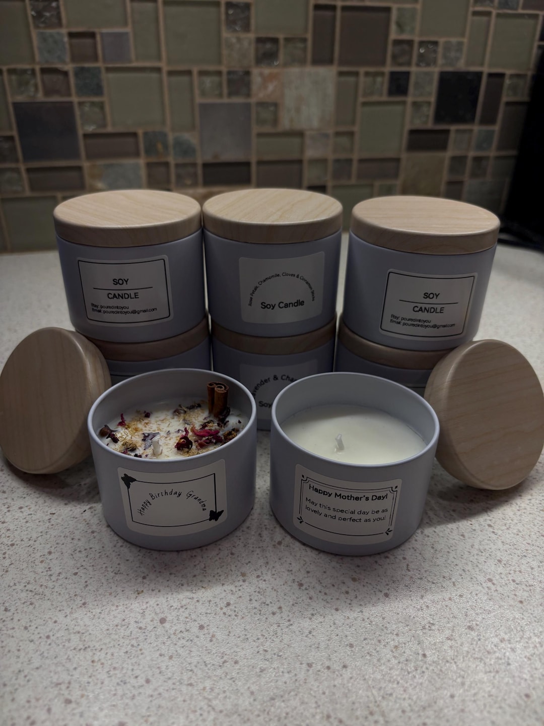 Customizable Soy Candles - Etsy