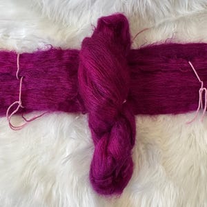 Lace/mohair Yarn- Valentina Berry Crush- Pink, Berry, Magenta - Etsy