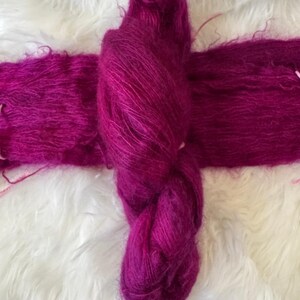 Lace/mohair Yarn- Valentina Berry Crush- Pink, Berry, Magenta - Etsy